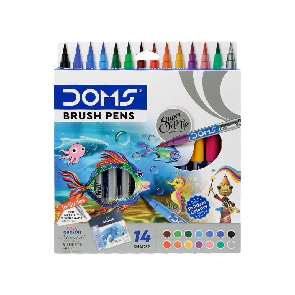 Doms Brush Pen 14 Shades Price Buy Online At 200 In India Doms Brush Pen 14 Shades Price Buy Online At 200 In India