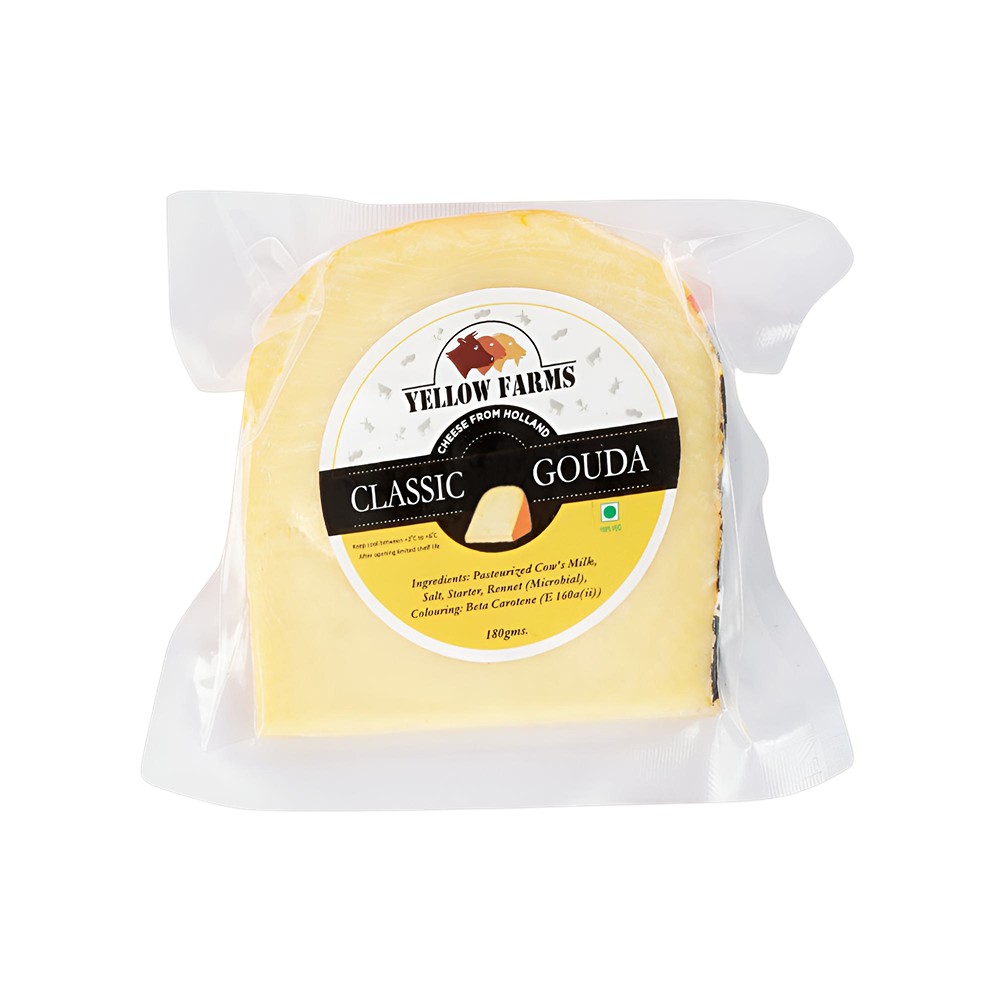 Yellow Farms Classic Gouda Cheese Price - Buy Online at Best Price in India