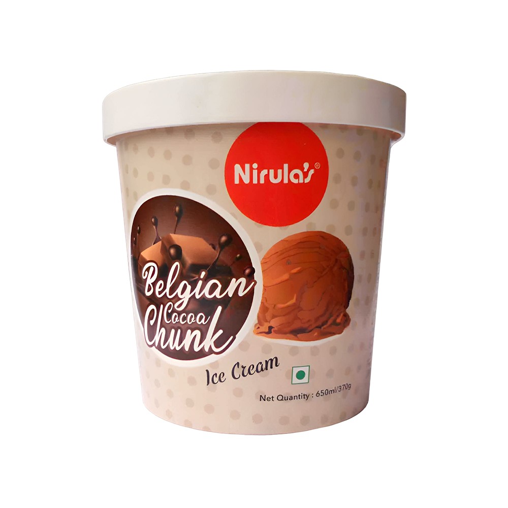 Nirula's Belgian Cocoa Chunk Ice Cream Tub Price - Buy Online at Best ...