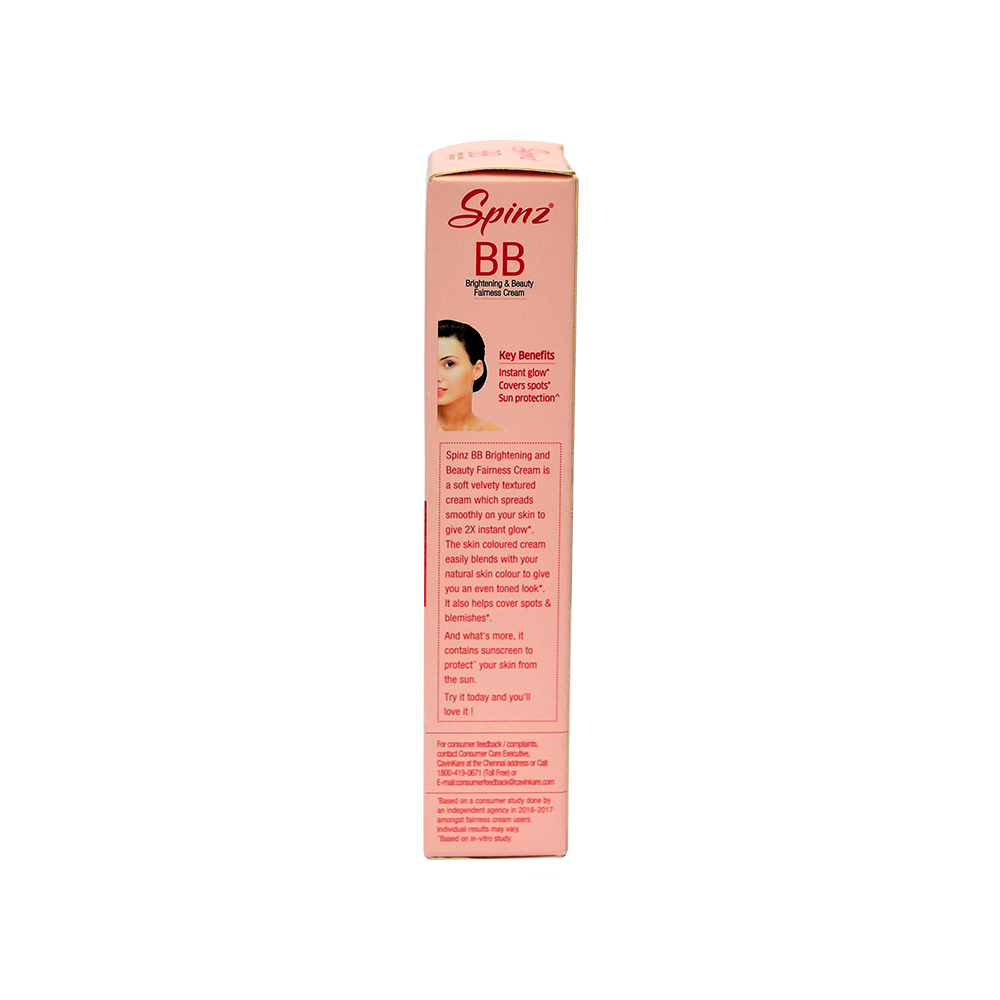 Spinz Brightening & Beauty Fairness BB Cream 29 g - Pack of 2 Price ...