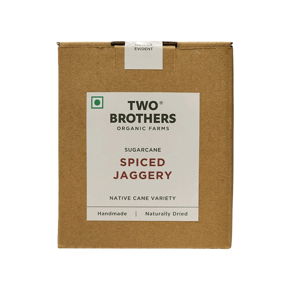 Two Brothers Organic Farms Sugarcane Spiced Jaggery Price - Buy Online ...