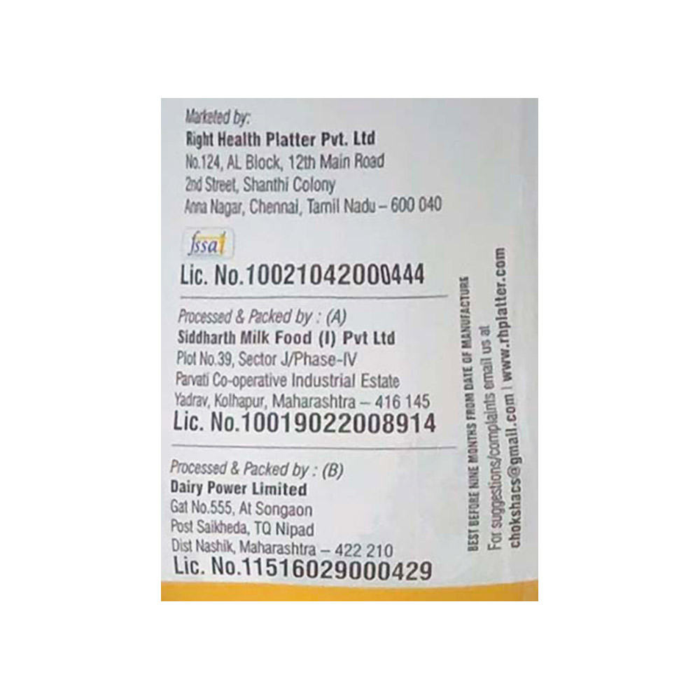 Choksha Probiotic Cultured Cow Ghee - Pack of 3 Price - Buy Online at ...