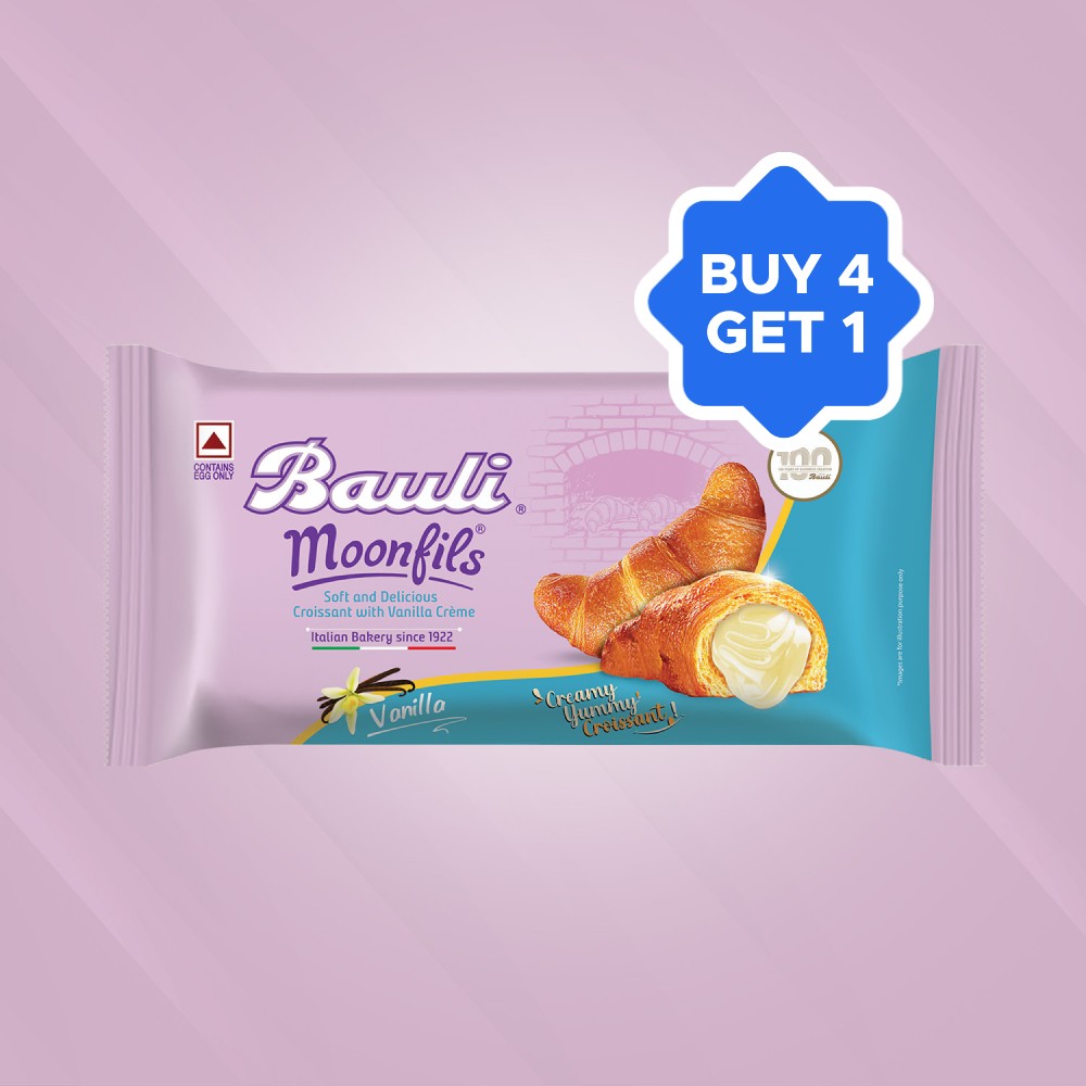 Bauli Moonfils Vanilla Puff Roll - Buy 4 Get 1 Free Price - Buy Online ...