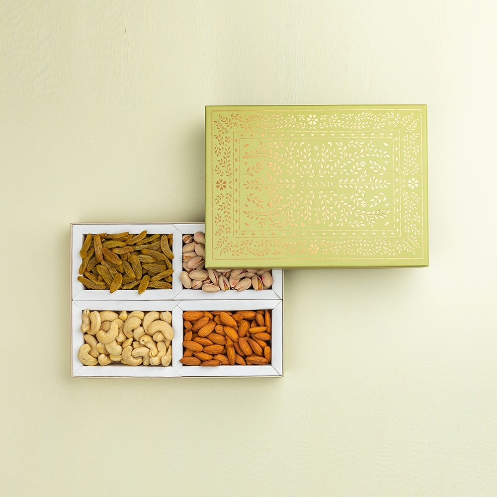 Anand Jheel Batti Dry Fruits Gift Box (Almonds + Cashews +Raisins ...
