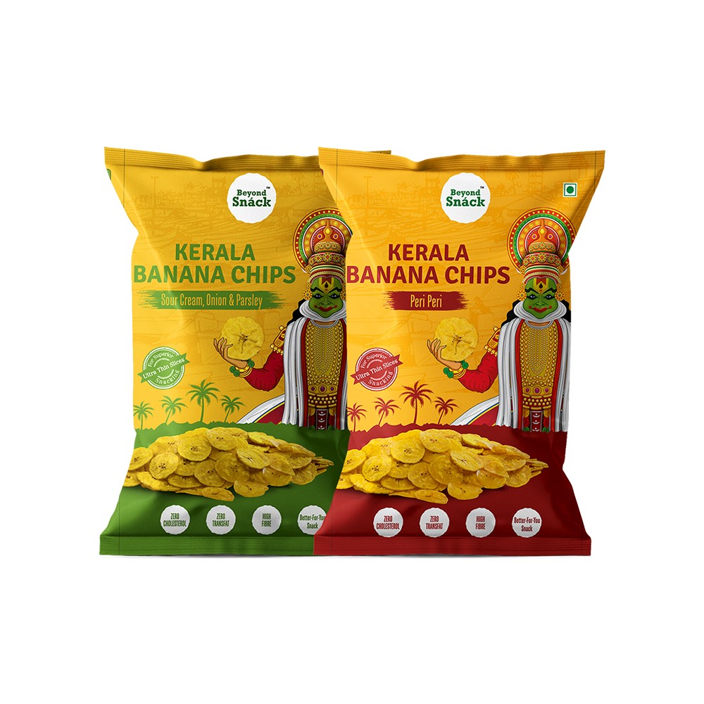 Beyond Snack Kerala Peri Peri Banana Chips + Beyond Snack Kerala Sour ...