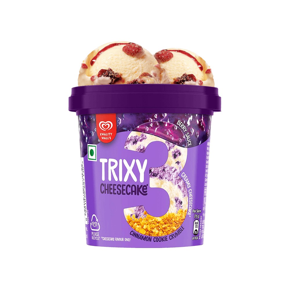 Kwality Walls Trixy Cheesecake Frozen Dessert Cup - Pack of 4 Price ...