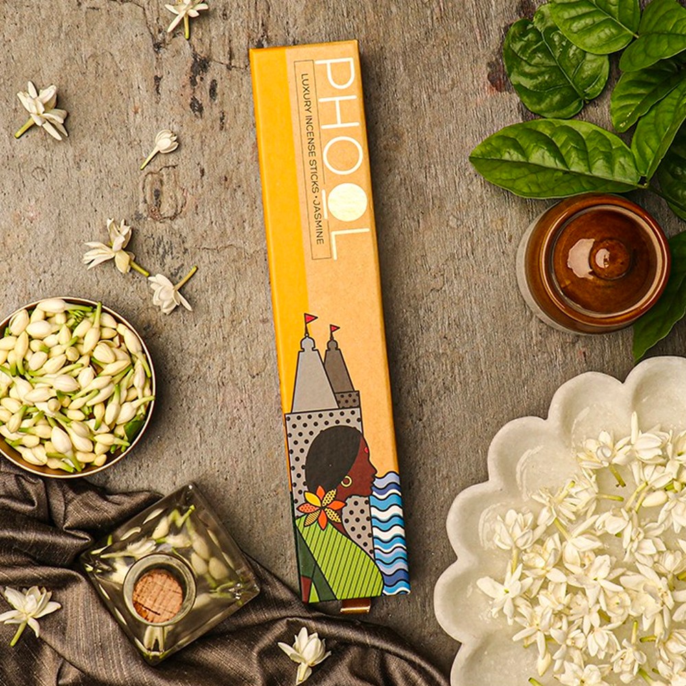 Phool Jasmine Luxury Incense Sticks / Agarbatti with Holder Price - Buy ...