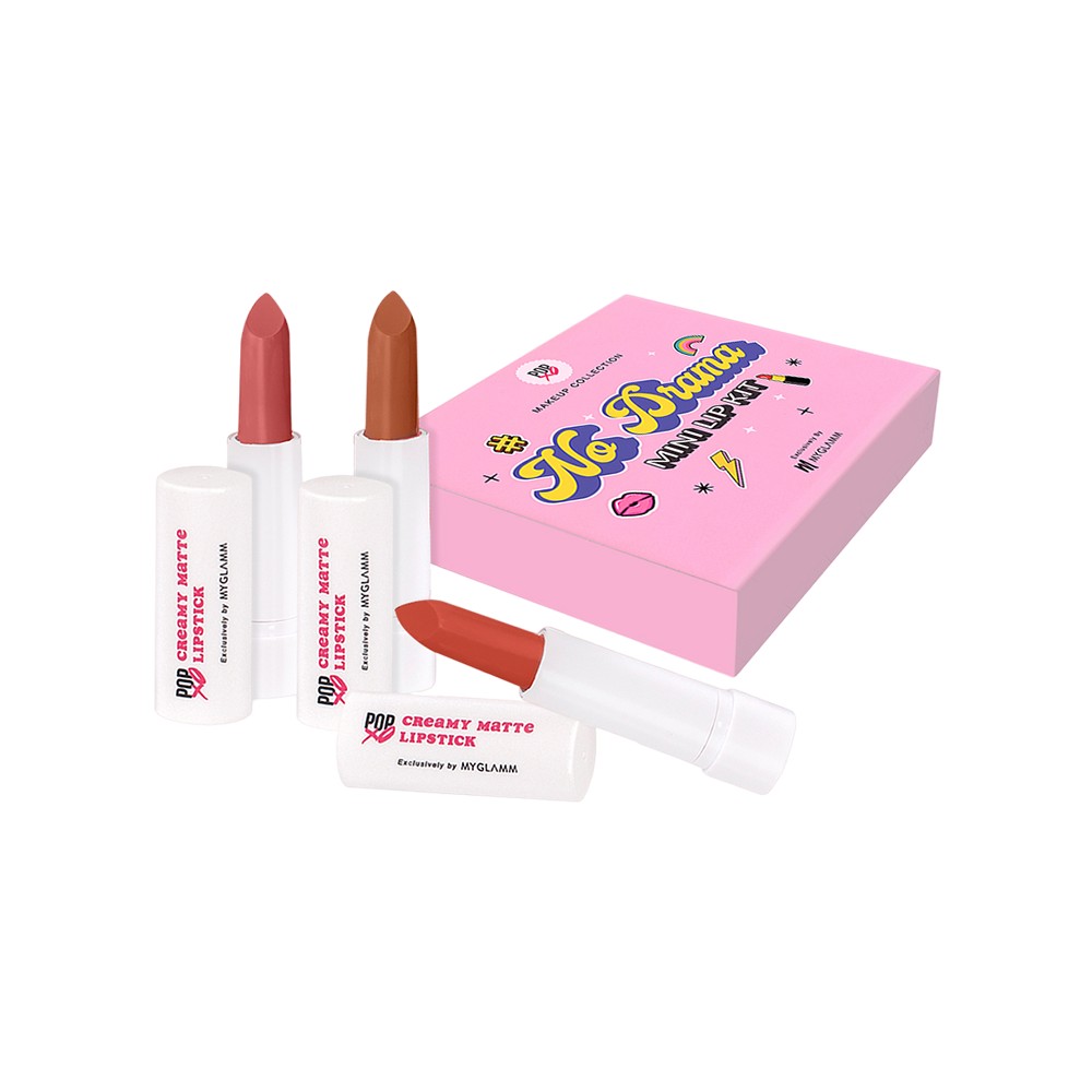 Myglamm Popxo Makeup Collection Mini Lipstick Kit (No Drama) Price ...