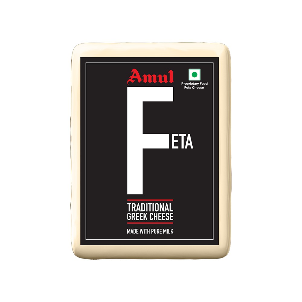 Amul Traditional Greek Feta Cheese Block Price - Buy Online at ₹164 in ...