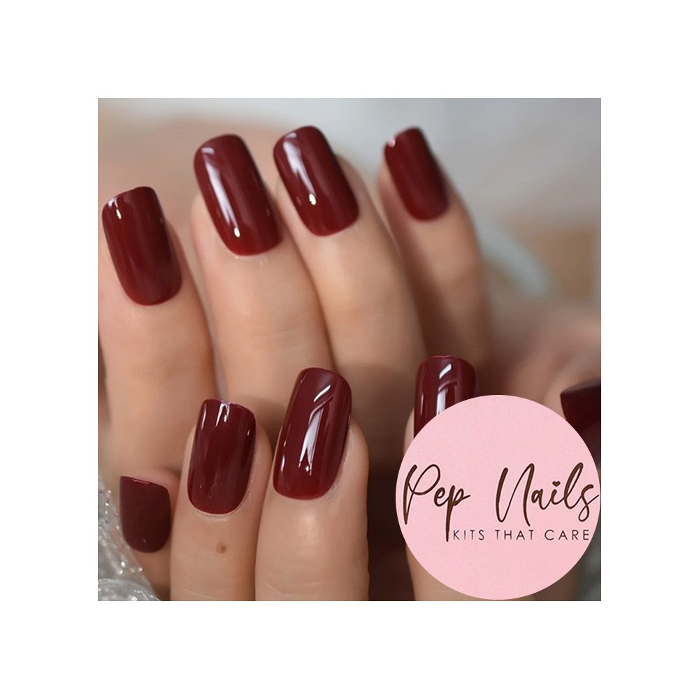 Pep Nails Luxury Press On Nails Kit (Merlot) Price - Buy Online at ₹855 ...