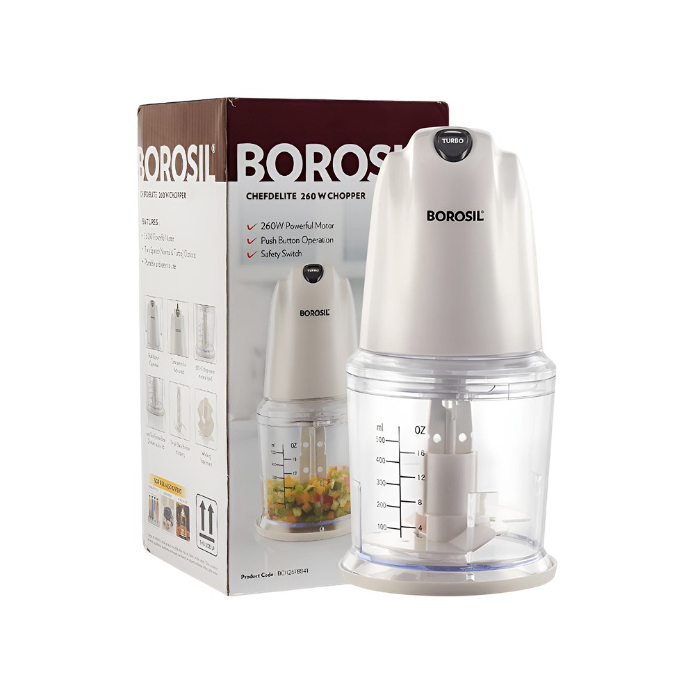 Borosil Chefdelite Electric Chopper 260W (White) Price - Buy Online at ...
