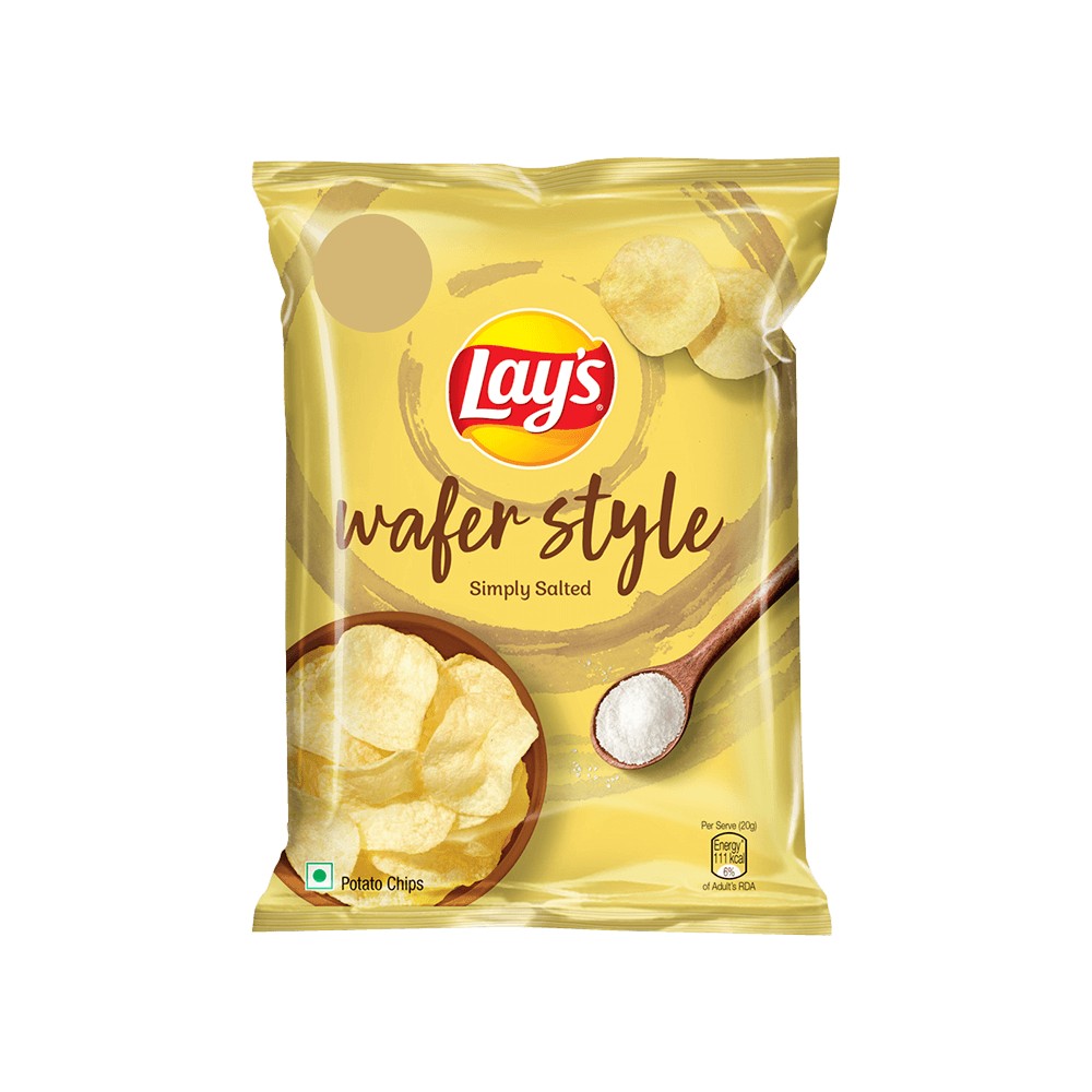 Lay's Wafer Style Simply Salted Potato Chips Price - Buy Online at Best ...