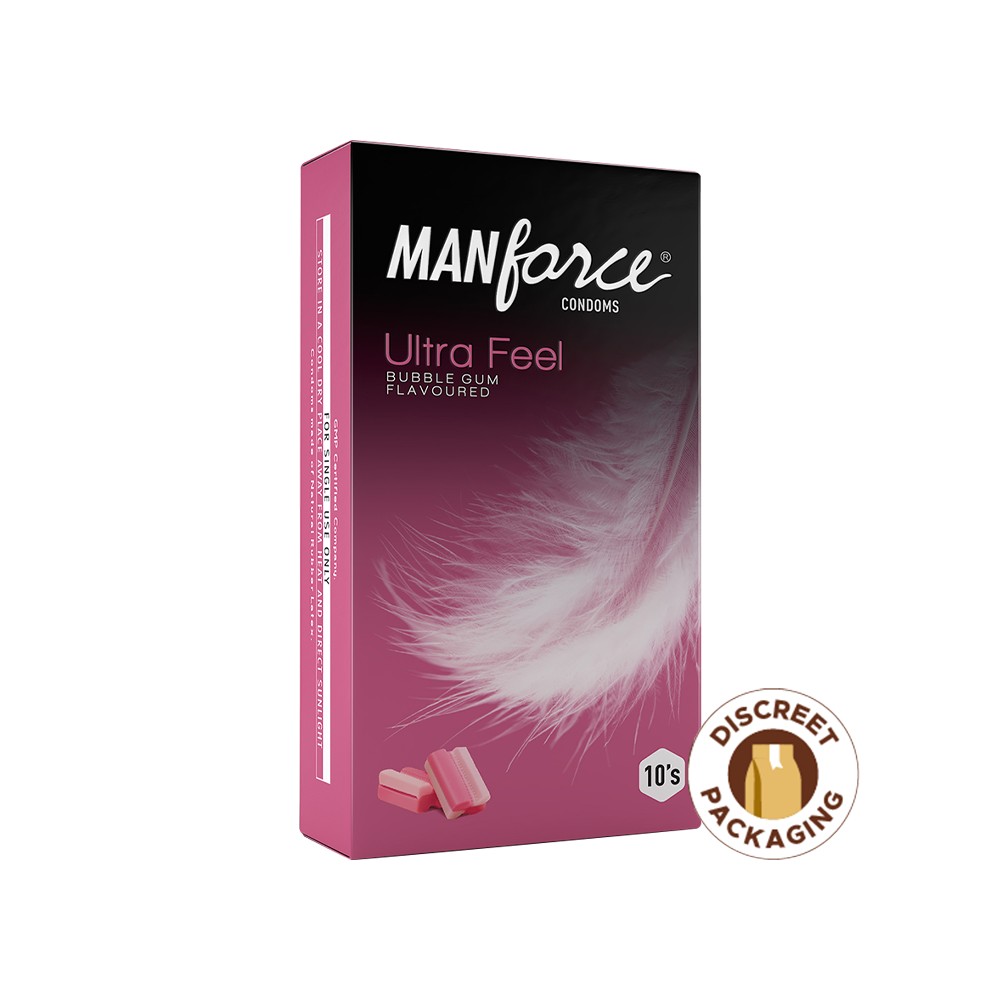 Manforce Ultra Feel Condom (Bubble Gum Flavour) Price - Buy Online at ...