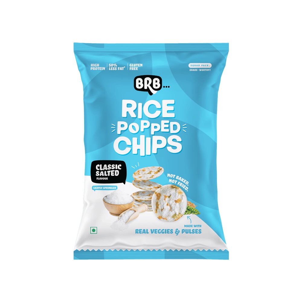 BRB Classic Salted Rice Popped Chips Price - Buy Online at ₹37 in India