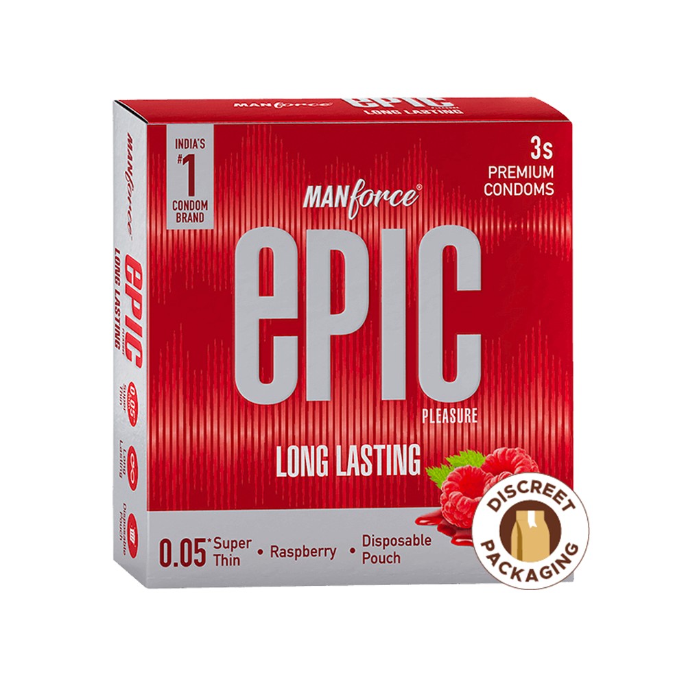 Manforce Epic Pleasure Long Lasting Raspberry Condom Price - Buy Online ...