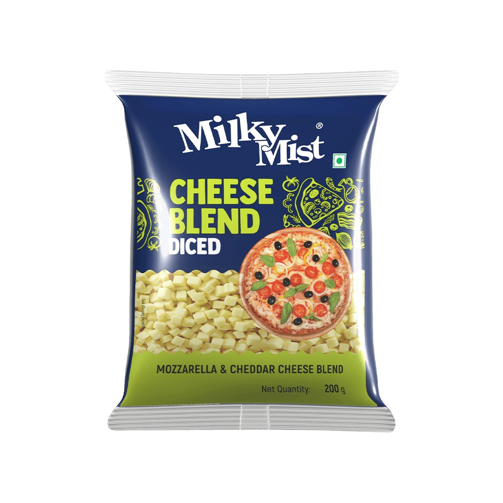 Milky Mist Diced Cheese (Mozzarella & Cheddar Blend) Price - Buy Online ...