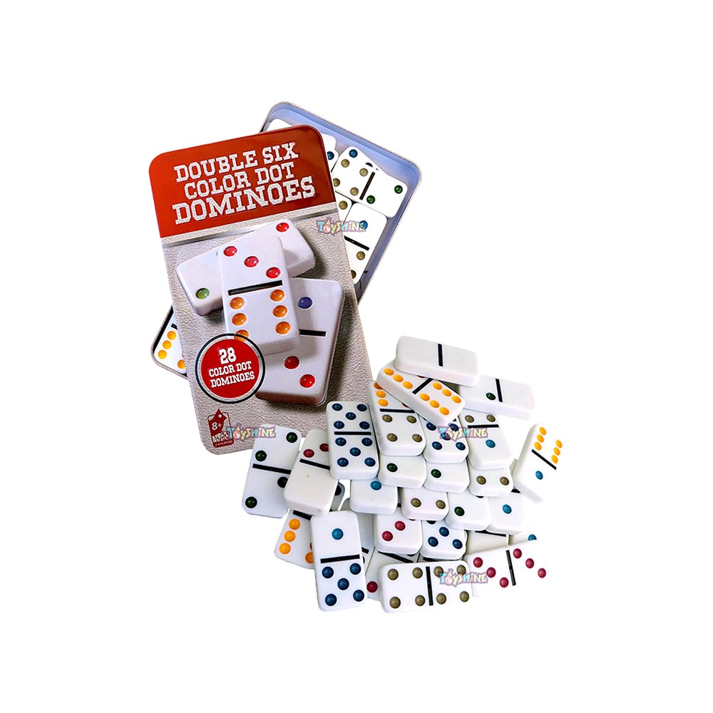 Toyshine Double 6 Color Dot Dominoes Game Set (4 - 10 years) Price ...