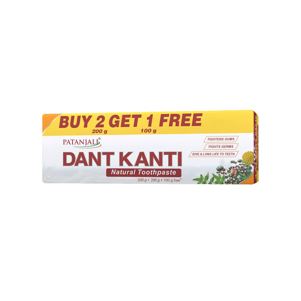 Patanjali Dant Kanti Natural Herbal Toothpaste (500 g) Price - Buy ...