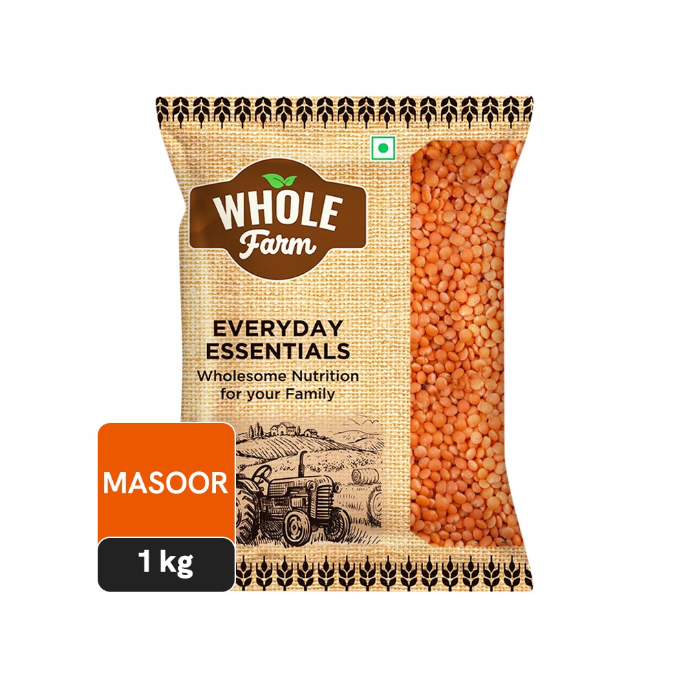 Whole Farm Premium Masoor Dal (1 kg) Price - Buy Online at ₹127 in India