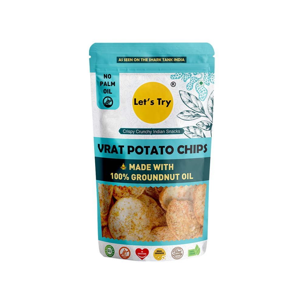 Let's Try Vrat Mota Chips / Aloo Chips Price - Buy Online at Best Price ...