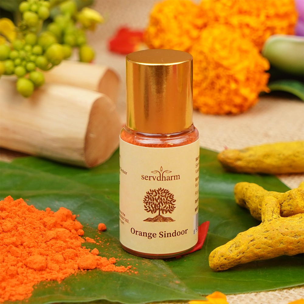 Sindoor Powder (Orange) by ServDharm Price - Buy Online at ₹42 in India