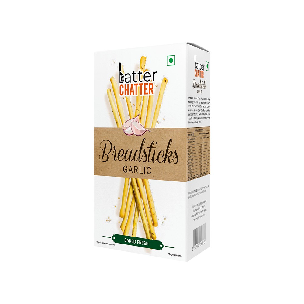 Batter Chatter Garlic Bread Sticks Price - Buy Online at ₹66 in India