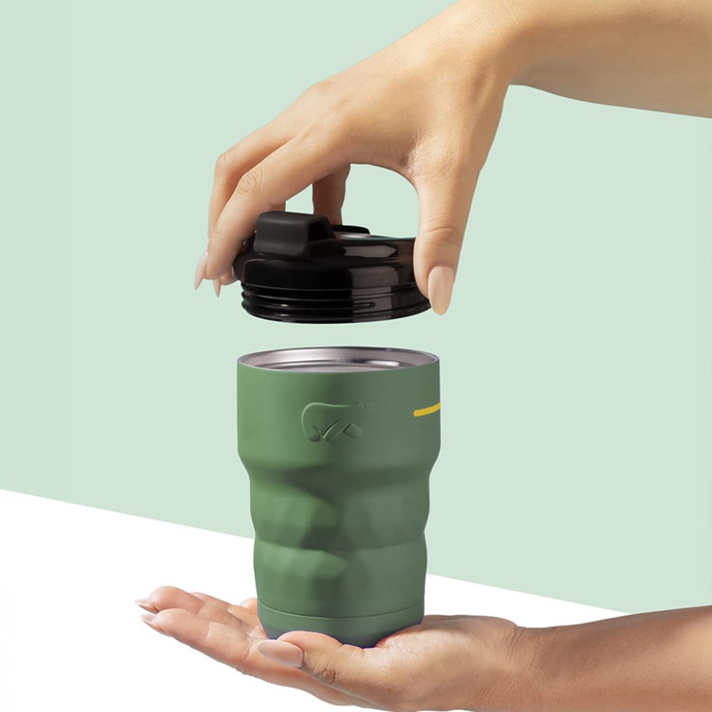 Rabitat Headway Java Stainless Steel Coffee Mug (360 ml, Meridian Green ...