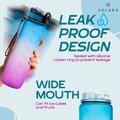 Solara Motivational Sipper Plastic Bottle (Blue Fuschia, 1 L) Price ...