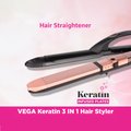 Vega 3 in 1 Keratin Hair Styler, VHSCC-03 (Rose Gold) Price - Buy ...