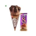 Cadbury Dairy Milk Silk Mousse Chocolate Bar + Kwality Walls Cornetto ...