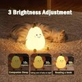 Smiley Pear Shape Silicone LED Night 2W Decorative Lamp (Warm White ...
