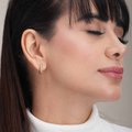 Palmonas Diamond Huggie Hoop Earrings (Golden) Price - Buy Online at ...