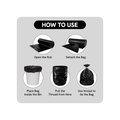 Crystal Garbage Bag (Medium, Black) - Pack of 6 Price - Buy Online at ...