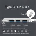 Striff 4 Port USB Hub (Type C Multiport Adapter, Silver) Price - Buy ...