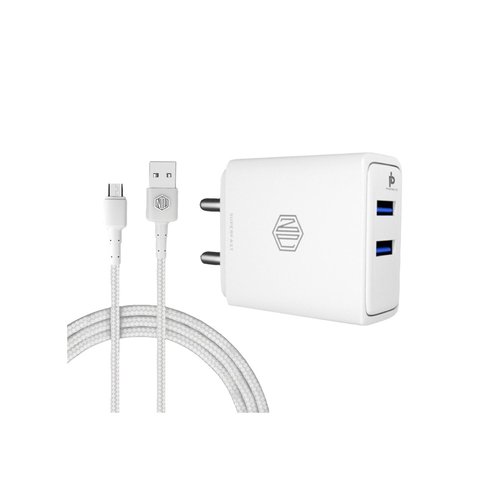 Nu Republic Dual USB Port Multiport Charging Adapter with Cable (15.5 W ...