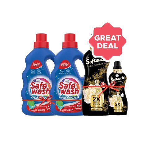 Wipro Safewash Liquid Detergent for Gentle Wash - Buy 1 Get 1 Free ...