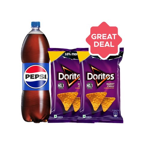 Pepsi Soft Drink + Doritos Sweet Chilli Flavour Nachos Combo Price ...