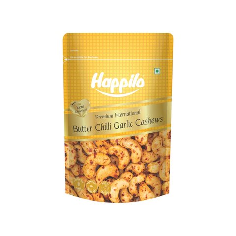 Happilo Butter Chilli Garlic Flavoured Cashew Price - Buy Online at ...