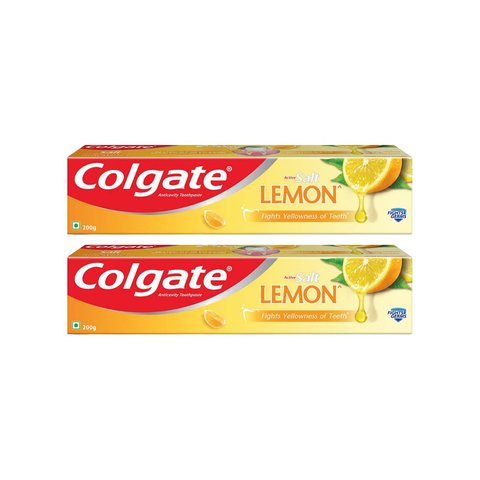 Colgate Active Salt with Lemon Toothpaste - 200 g - Pack of 2 Price ...