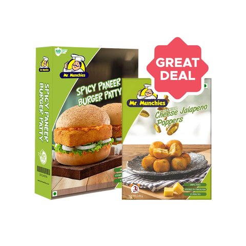 Mr. Munchies Cheese Jalapeno Poppers / Cheese Nuggets (Frozen) + Spicy ...