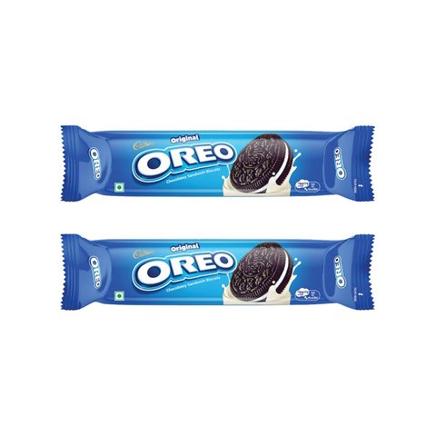 Cadbury Oreo Original Vanilla Flavour Sandwich Cream Biscuits - Pack of ...