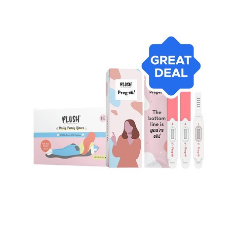Plush Preg-oh! Pregnancy Test Kit (Midstream) + Plush Daily Panty ...