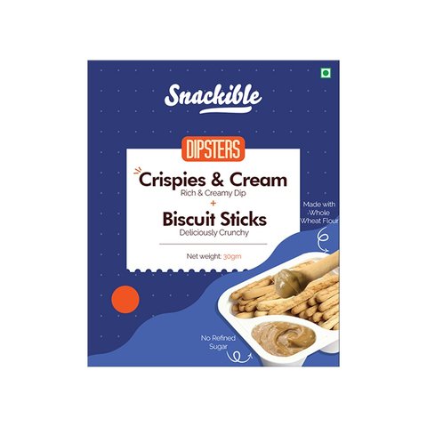 Snackible Dipsters Vanilla Creme Dip with Biscuit Sticks Price - Buy ...