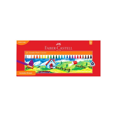 Faber-Castell Erasable Plastic Crayons (Multicolour) Price - Buy Online ...