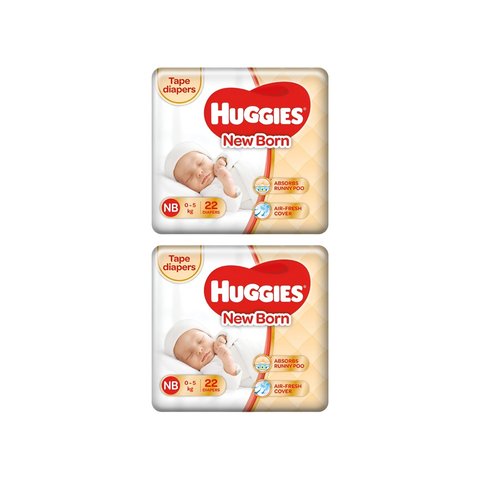 Huggies Ultra Soft New Born Diaper (upto 5 kg) - Pack of 2 Price - Buy ...