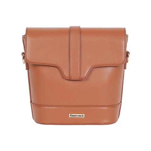 Fastrack Bags Women Solid Hand/Shoulder Bag (Brown) Price - Buy Online ...