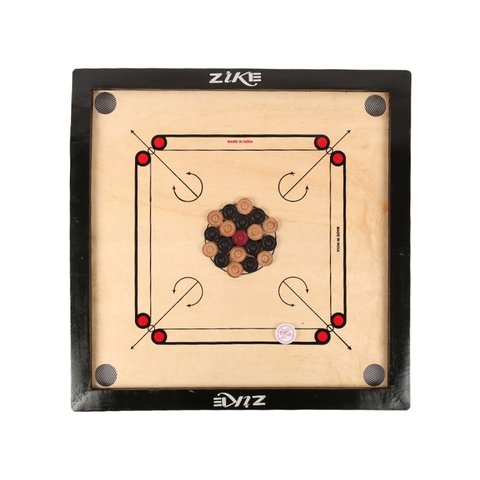 Zike Superior Wooden Carrom Board Kit (Wooden) Price - Buy Online at ...