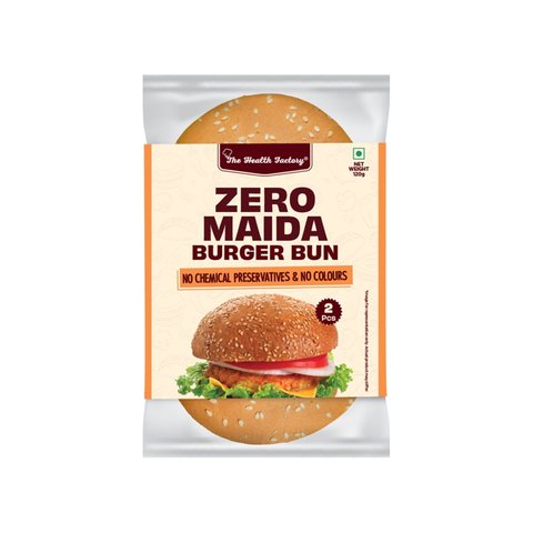 The Health Factory Zero Maida Burger Bun Price - Buy Online at Best ...