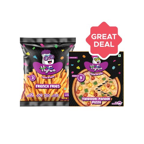 HyFun Tandoori Paneer Pizza + French Fries Combo Price - Buy Online at ...