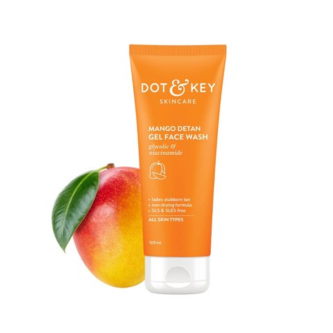 Dot & Key Mango Detan Gel Face Wash Price - Buy Online at ₹217 in India
